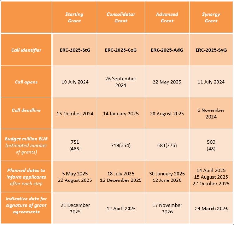 📢 The 2025 ERC Work Programme has been adopted | EURAXESS